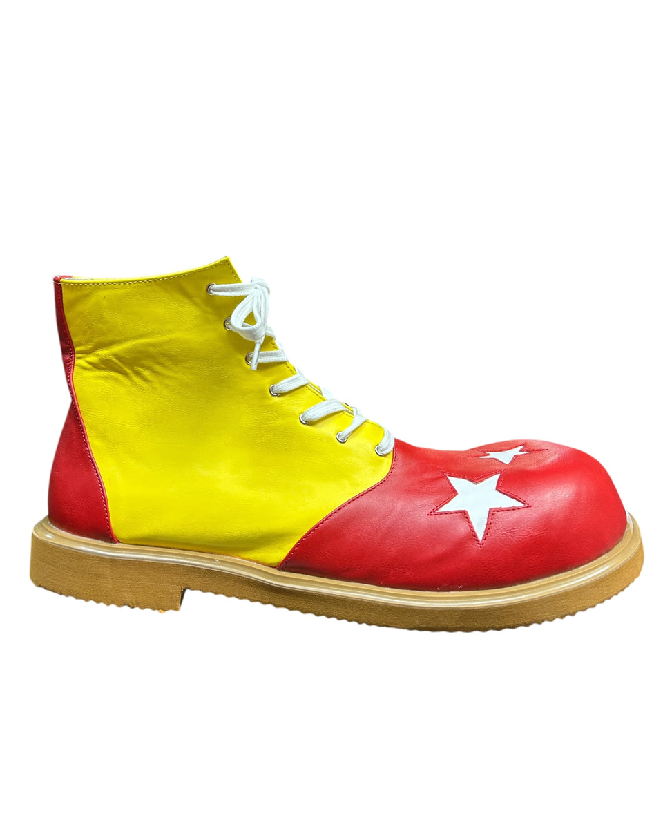 Funtasma Clown-02 Adult Clown Boots | Halloween Costume Shoes | Vegan ...